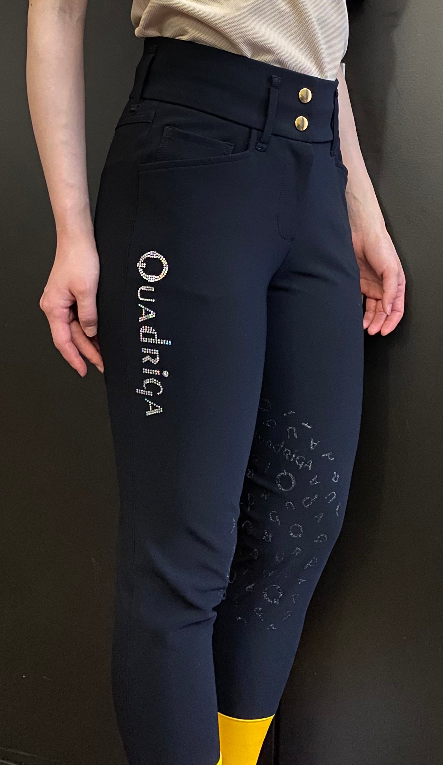 Perfect Style Hight-Waist Jumping Breeches w/ LOGO Grip L – Quadriga - クアドリガ